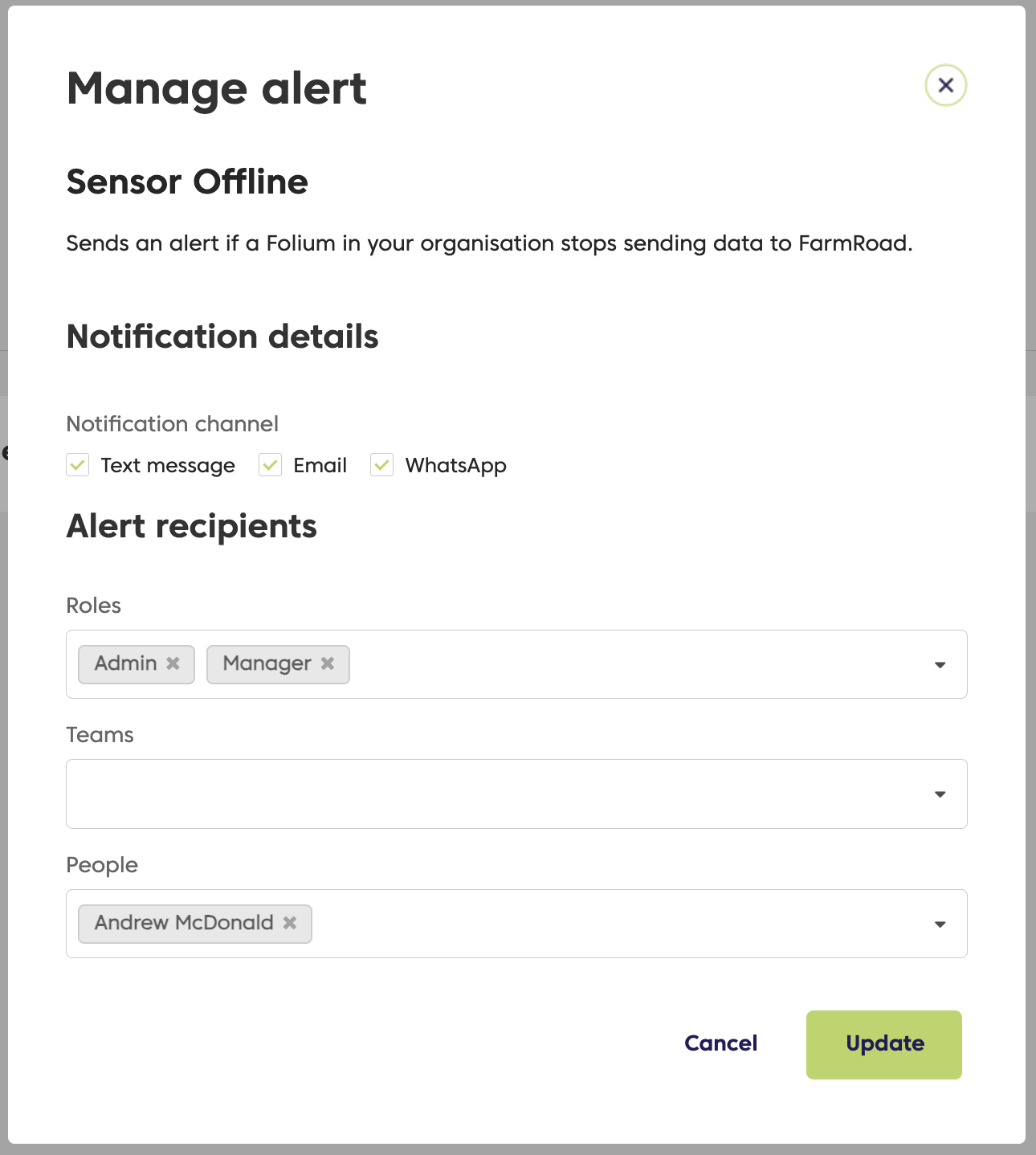 How does the Sensor Offline alert work?